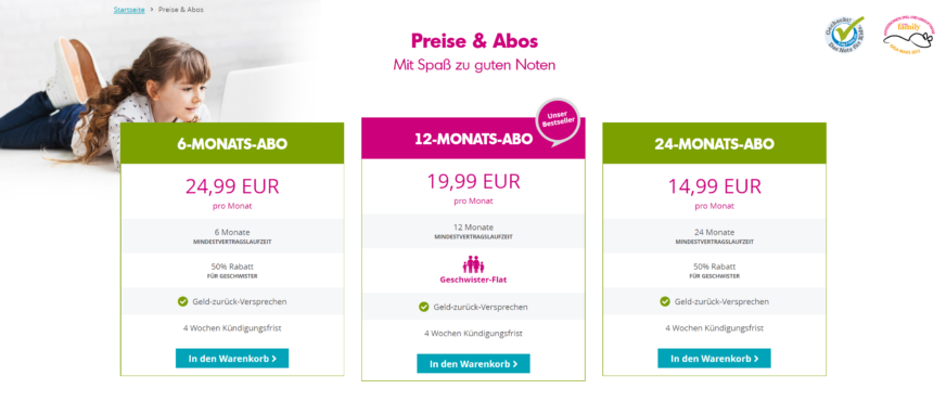 scoyo Lernplattform für Kinder - lerntrend.de